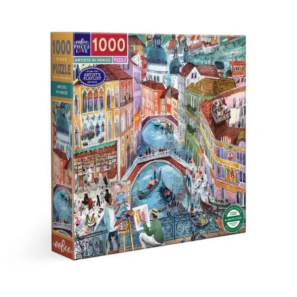 Puzzle ARTISTS IN VENICE - eeBoo - 1000 pièces - Mon Joli Puzzle